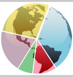 Flat icon global carbon footprint stop earth Vector Image
