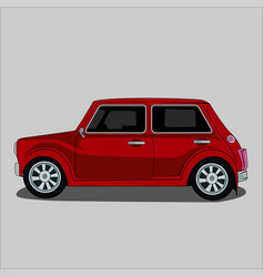 Retroclassicvintage car mini morris 1967 Vector Image