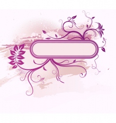 Floral decorative banner Royalty Free Vector Image