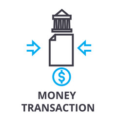 Payment system concept outline icon linear sign Vector Image