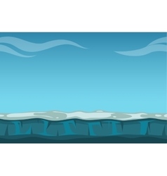Cartoon clear ocean sea background with Royalty Free Vector