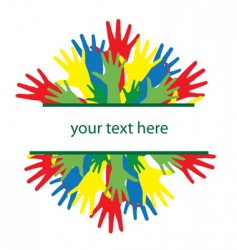 Hand invitation Royalty Free Vector Image - VectorStock