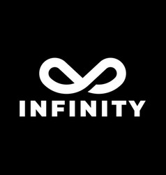 Infinity loop letter b or number 8 logo design Vector Image