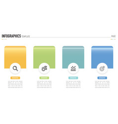 Metallic texture rectangular infographic Vector Image