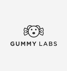 Love unicorn logo template silhouette Royalty Free Vector