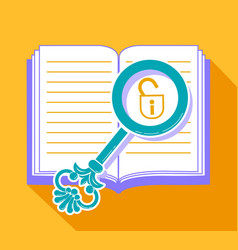 Concept reading discovering secrets Royalty Free Vector