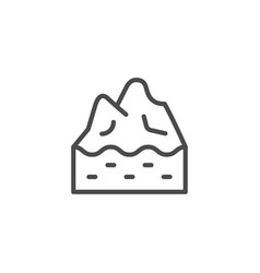 Arctic landscape iceberg and Royalty Free Vector Image