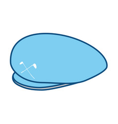 Golf cap icon cartoon style Royalty Free Vector Image