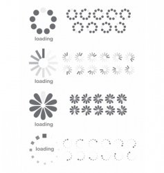 Loading symbols Royalty Free Vector Image - VectorStock