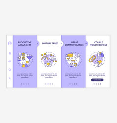 Productive arguments onboarding template Vector Image