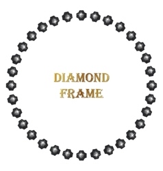 Diamond round frame Royalty Free Vector Image - VectorStock