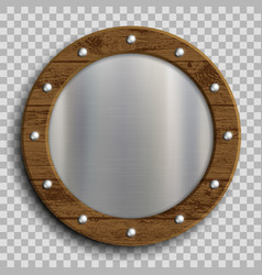 Round Metal Board Royalty Free Vector Image - VectorStock