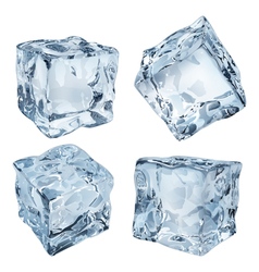 Opaque gray ice cubes Royalty Free Vector Image