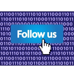 Follow me neon text me neon sign Royalty Free Vector Image