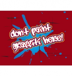 No graffiti Royalty Free Vector Image - VectorStock