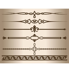 Decorative lines Royalty Free Vector Image - VectorStock