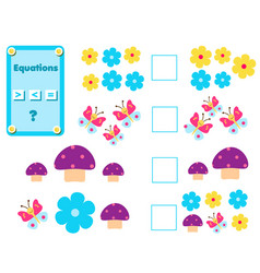 Color count and graph educational children game Vector Image