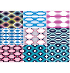 Geometric seamless patterns Royalty Free Vector Image