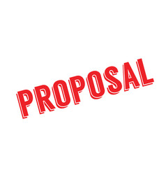 Proposal rubber stamp Royalty Free Vector Image