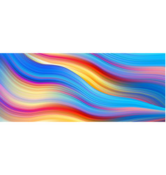 Colorful flow poster transparent brushstroke wave Vector Image