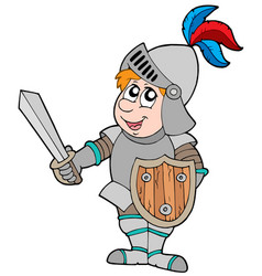 Cartoon knight Royalty Free Vector Image - VectorStock