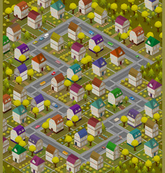 Isometric game map template Royalty Free Vector Image