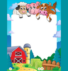 Chicken theme image 4 Royalty Free Vector Image