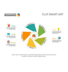 Four elements plan slide template Royalty Free Vector Image
