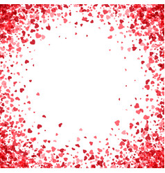 Red confetti celebration banner Royalty Free Vector Image