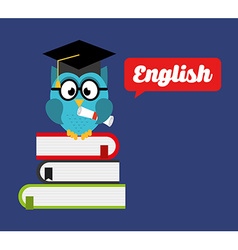 Learn english design Royalty Free Vector Image