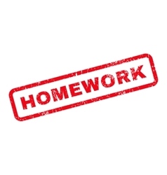 Homework text rubber stamp Royalty Free Vector Image