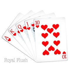 Royal flush Royalty Free Vector Image - VectorStock