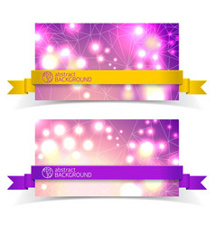 Two color round banner Royalty Free Vector Image