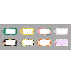 Sticky colored notes post note paper Royalty Free Vector