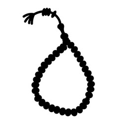 Tasbih muslim hand drawing Royalty Free Vector Image