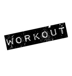 Workout rubber stamp Royalty Free Vector Image