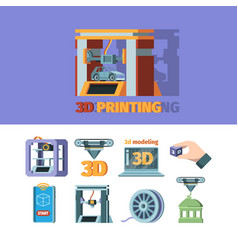 Letterpress printing machine Royalty Free Vector Image