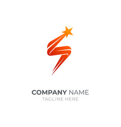Modern star logo design simple conceptual Vector Image