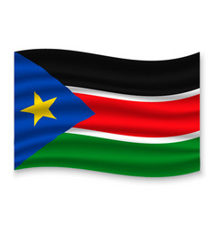 3d waving flag Royalty Free Vector Image - VectorStock