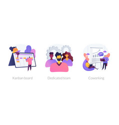 Agile project development concept metaphors Vector Image