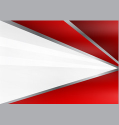 Red and gray geometric abstract background with Vector Image