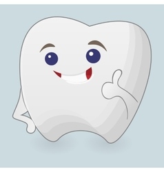 Winking tooth Royalty Free Vector Image - VectorStock