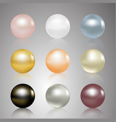 Color pearls Royalty Free Vector Image - VectorStock