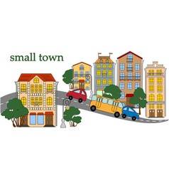 Small town Royalty Free Vector Image - VectorStock