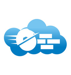 Cloud technology logo Royalty Free Vector Image