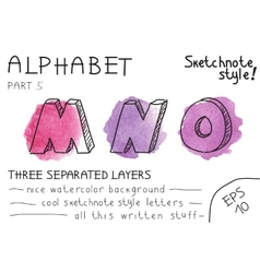 Colorful alphabet - Part 5 Royalty Free Vector Image