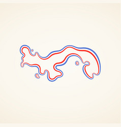 Panama - outline map Royalty Free Vector Image