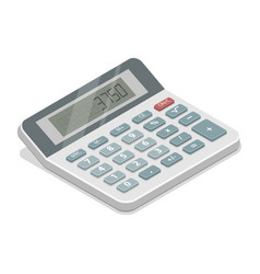 Calculator cartoon isolated drawing Royalty Free Vector