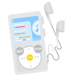 Cartoon mp3 player Royalty Free Vector Image - VectorStock