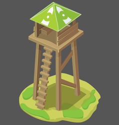 Guard watch tower Royalty Free Vector Image - VectorStock